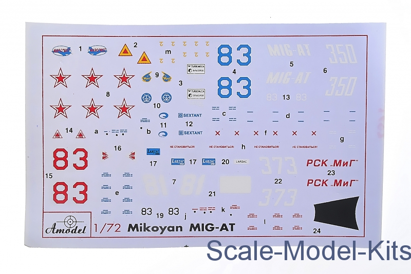 MiG-AT Russian modern trainer aircraft-Amodel plastic scale model kit ...