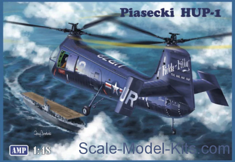 Piasecki HUP-1-AMP plastic scale model kit in 1:48 scale (amp 48012 ...