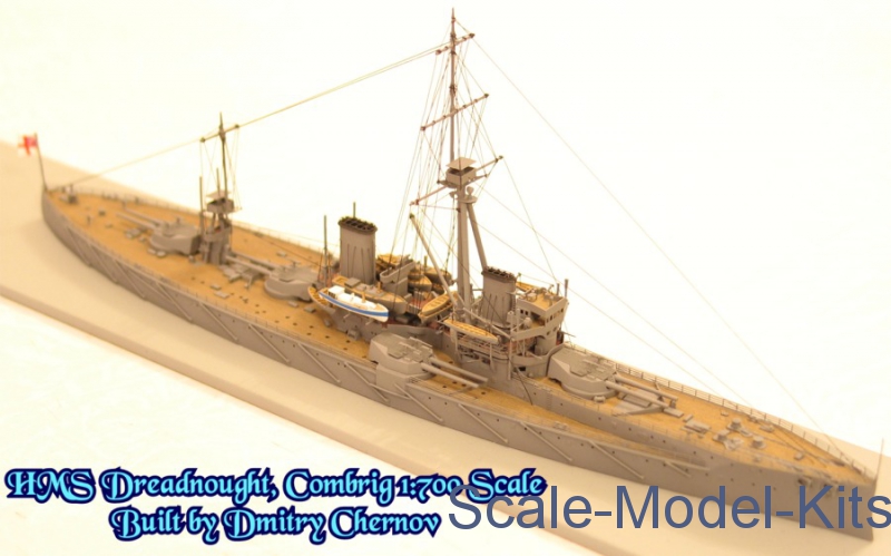 HMS Dreadnought Battleship 1906-Combrig plastic scale model kit in 1: ...