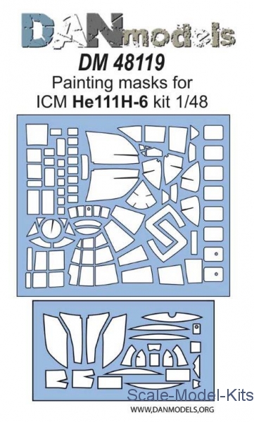 DAN Models - Painting masks for model He 111H-6, ICM kit - plastic ...