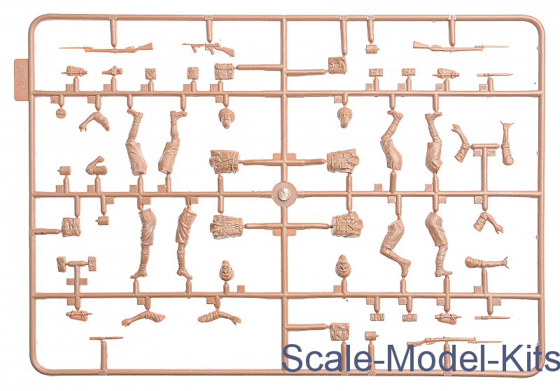 Indian Sikh Rifles (1942) (4 figures)-ICM plastic scale model kit in 1: ...