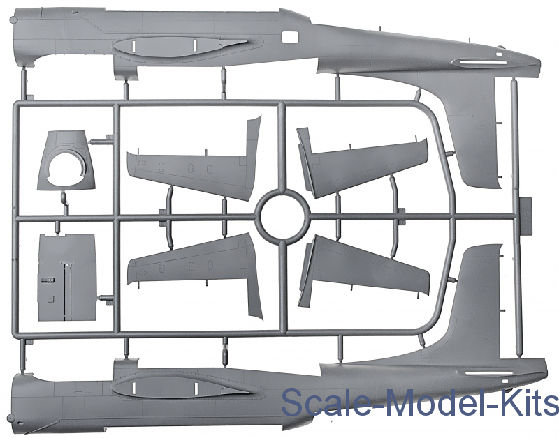 B-26B-50 Invader, Korean War American bomber-ICM plastic scale model ...