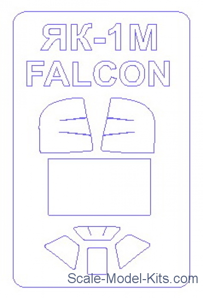 KV Models - Mask for Yak-1M (Falcon) - plastic scale model kit in 1:72 ...