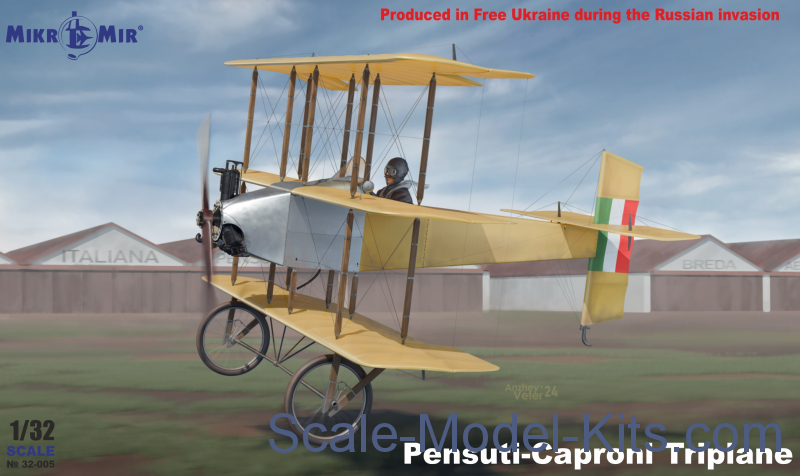 - Pensuti Caproni triplane - plastic scale model kit in 1:32 scale ...