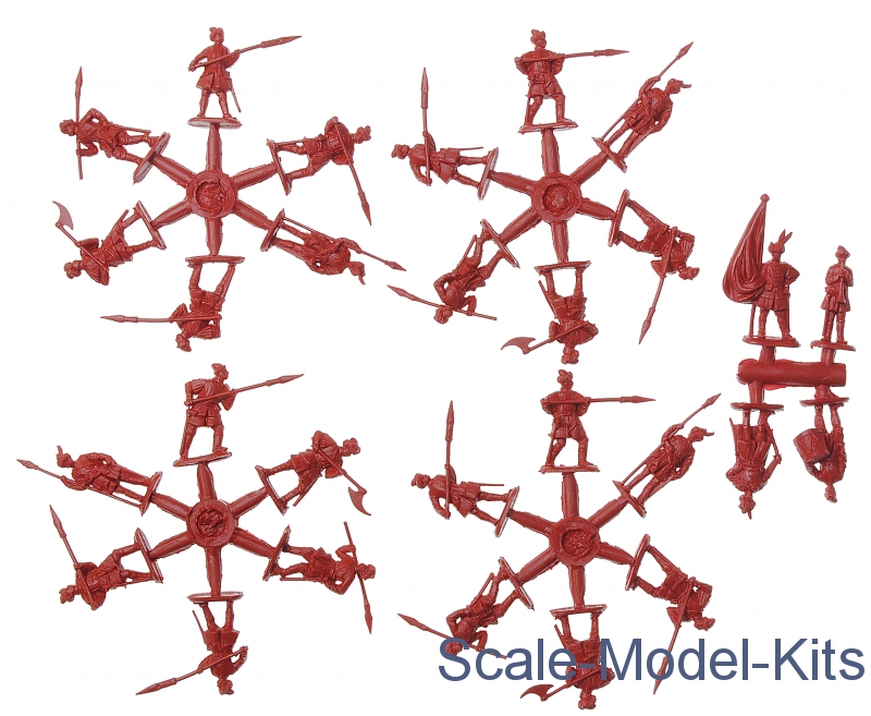 Ukrainian cossack infantry. 16 century, set 1-Red Box plastic scale ...