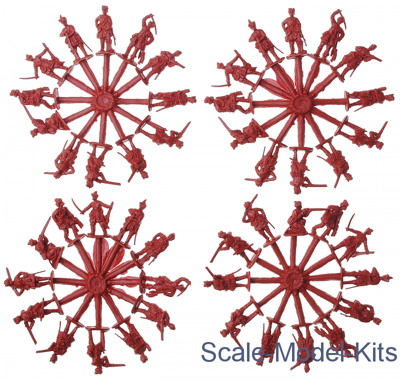 Ukrainian cossack infantry. 16 century, set 3-Red Box plastic scale ...