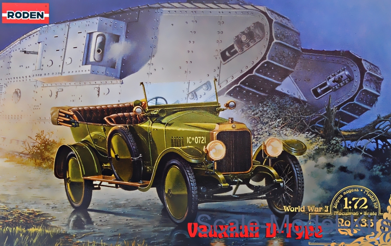 Roden - Vauxhall D-type - plastic scale model kit in 1:72 scale (RN735 ...