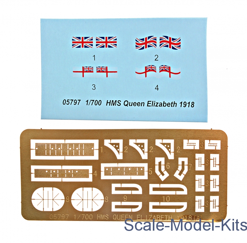 Trumpeter - HMS Queen Elizabeth 1918 - plastic scale model kit in 1:700 ...