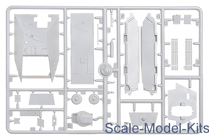 Hetzer WWII German command tank-UniModels plastic scale model kit in 1:72 scale (unimodels 356 ...